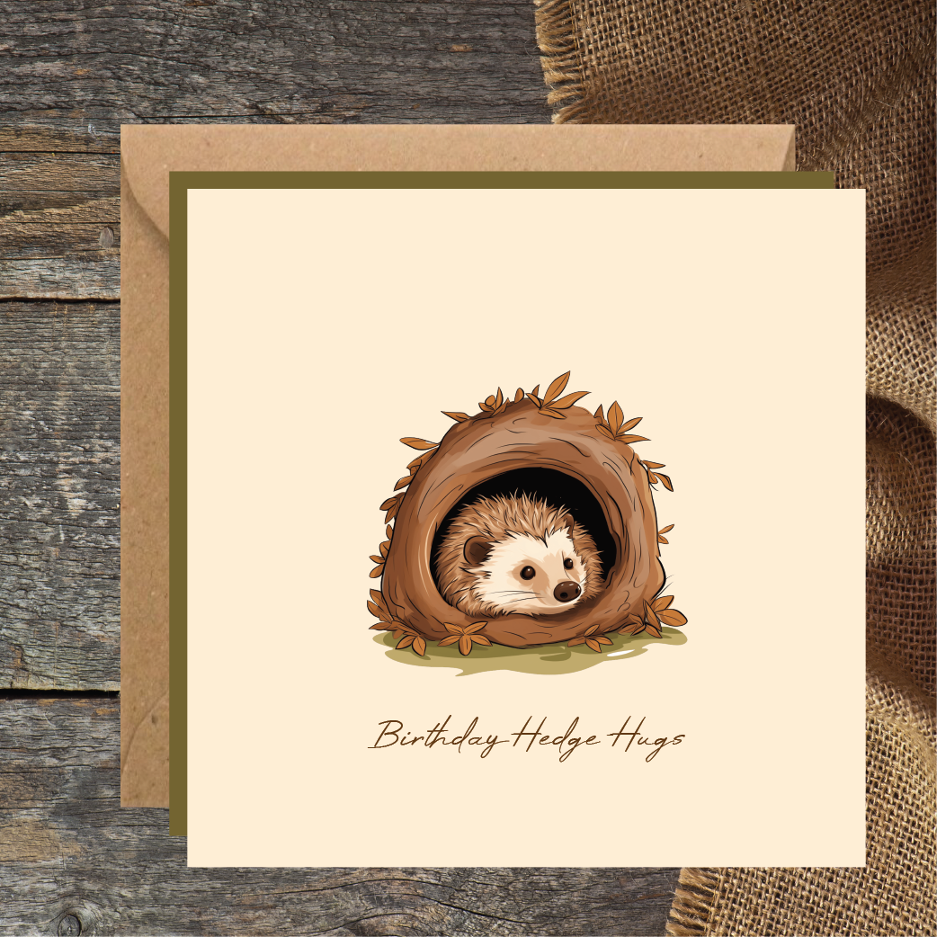 Birthday Hedge-Hugs Card — Restore The Planet Solutions Ltd