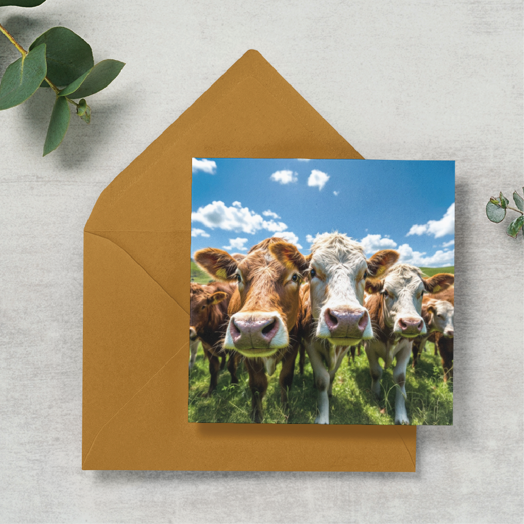 Inquisitive Cows Greeting Cards — Restore The Planet Solutions Ltd